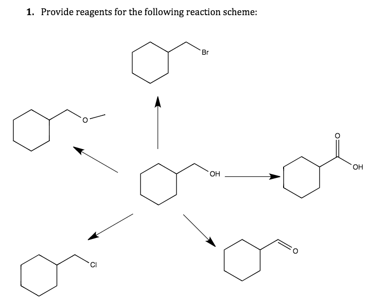 Solved Provide reagents for the following reaction scheme: | Chegg.com