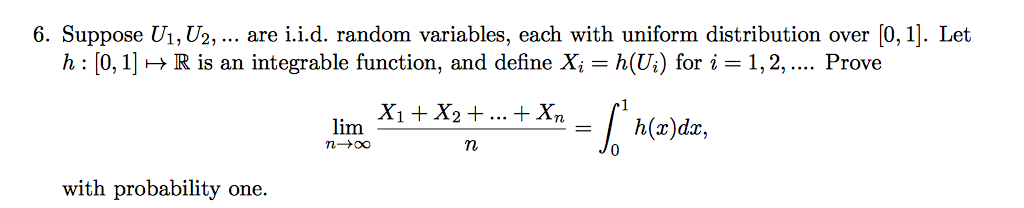 Solved Suppose U_1, U_2, ... are i.i.d. random variables, | Chegg.com