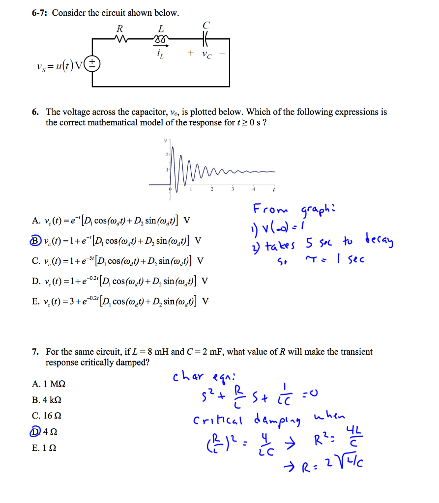 Solved Consider the circuit shown below. The voltage across | Chegg.com