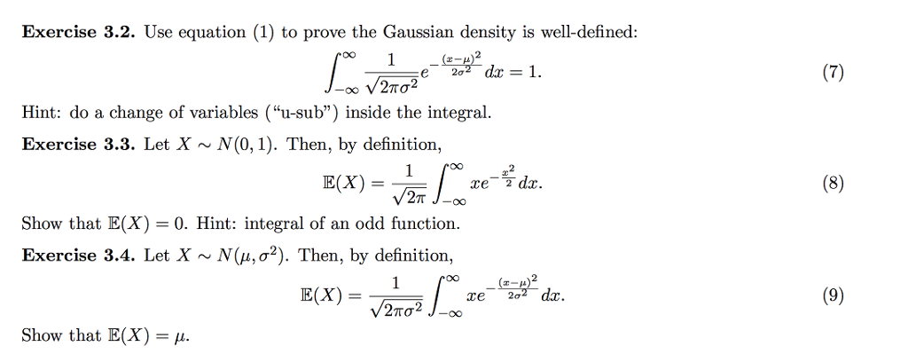Solved . Gaussian integral | Chegg.com