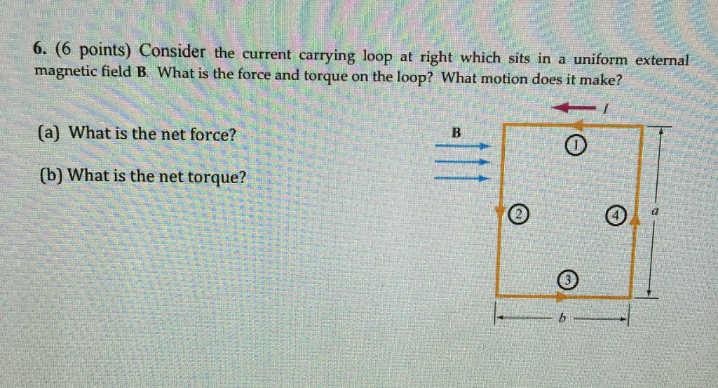 Solved Consider the current carrying loop at right which | Chegg.com