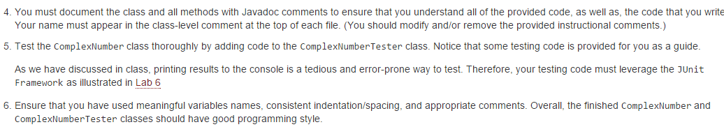 ComplexNumber.java public class ComplexNumber { | Chegg.com