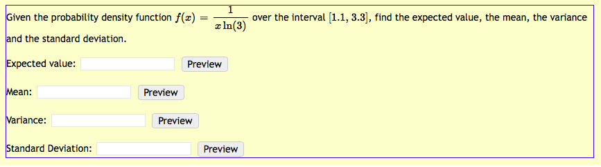 Solved Given the probability density function f(x) = and the | Chegg.com