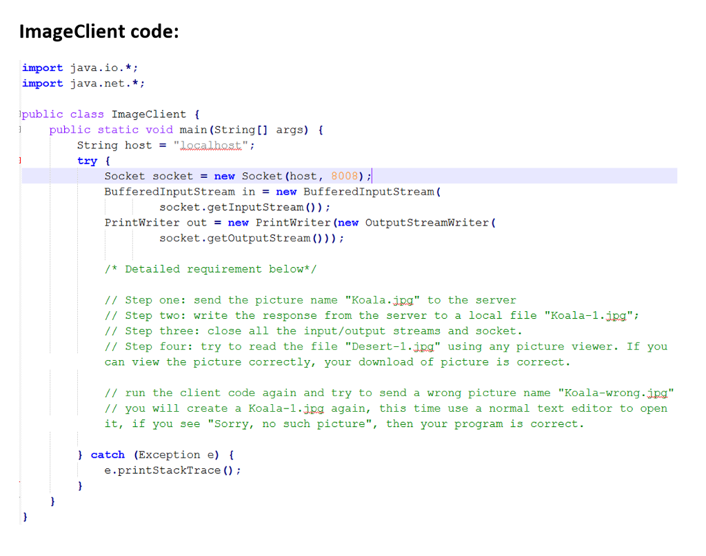 Project phase 4: Setup a picture serving server (5 | Chegg.com