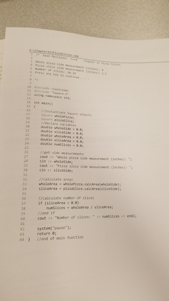 Solved C++ Programming Classes Label the following items on | Chegg.com