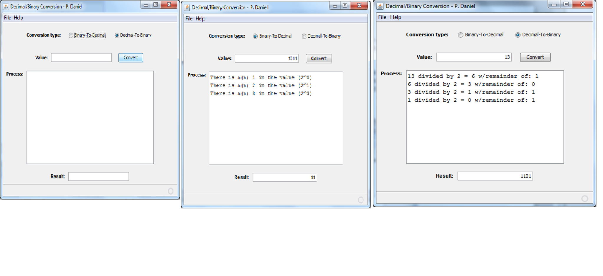 Solved Is187 Java Programming I Bin2dec And Dec2bin 100