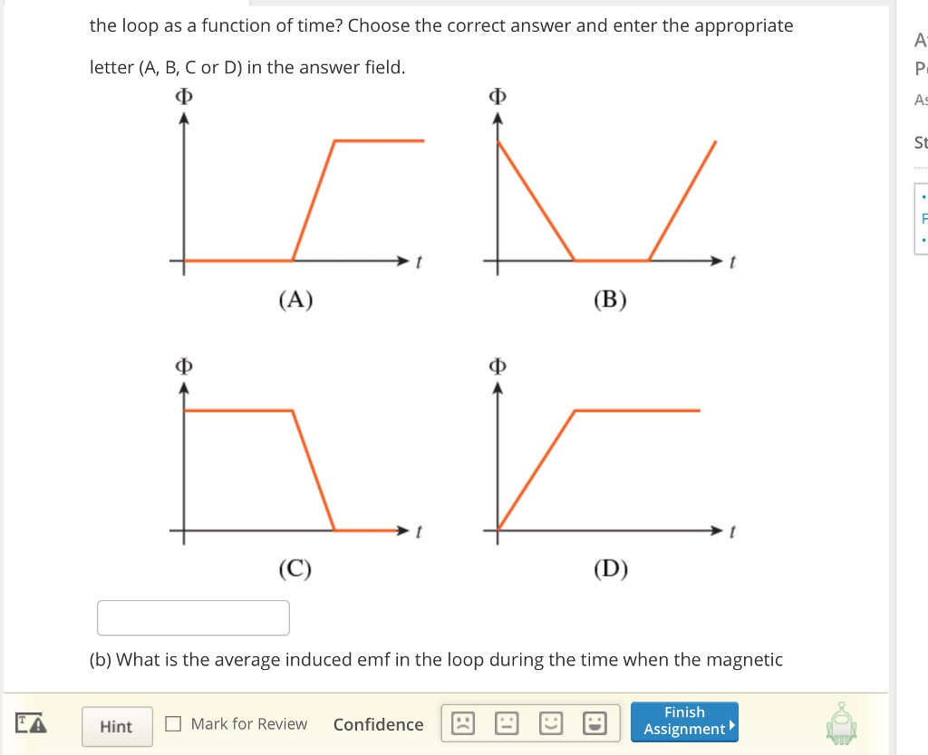 Solved Q 14: A single-turn, square wire loop (I 25 cm) is | Chegg.com