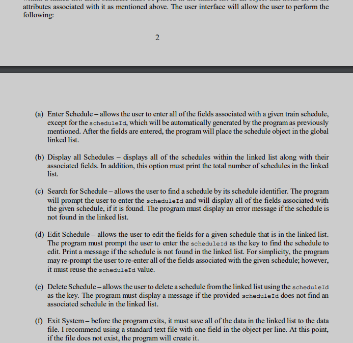 Solved Programming Project Data Structures And Algorithms
