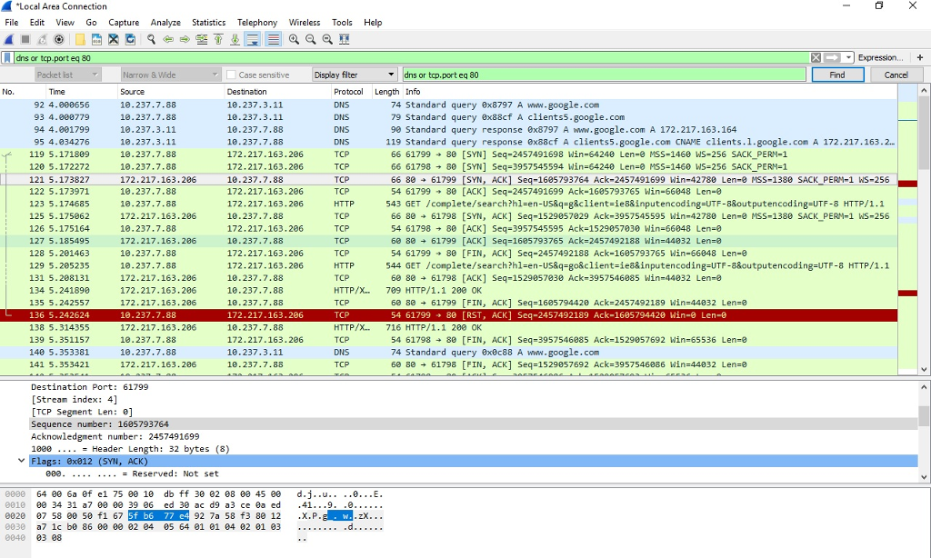 Solved Decode A Tcp Segment In A Wireshark Capture In This Chapter You 1 Answer