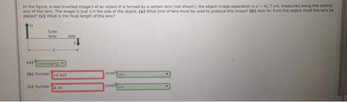 Solved In the figure, a real inverted image I of an object O | Chegg.com