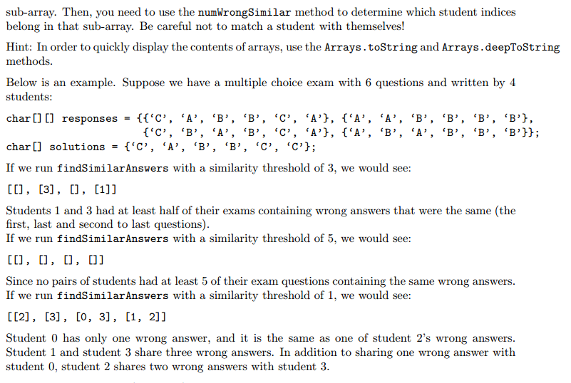 Solved Question 2: Cheating in Exams (45 points) For this | Chegg.com