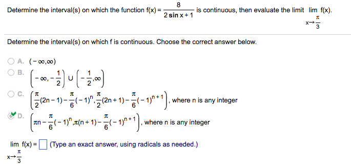 Solved Determine the interval(s) on which the function | Chegg.com