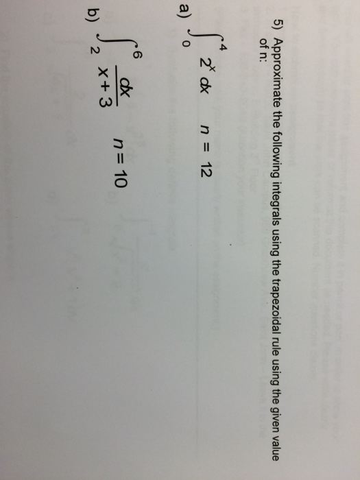 Solved Approximate the following integrals using the | Chegg.com