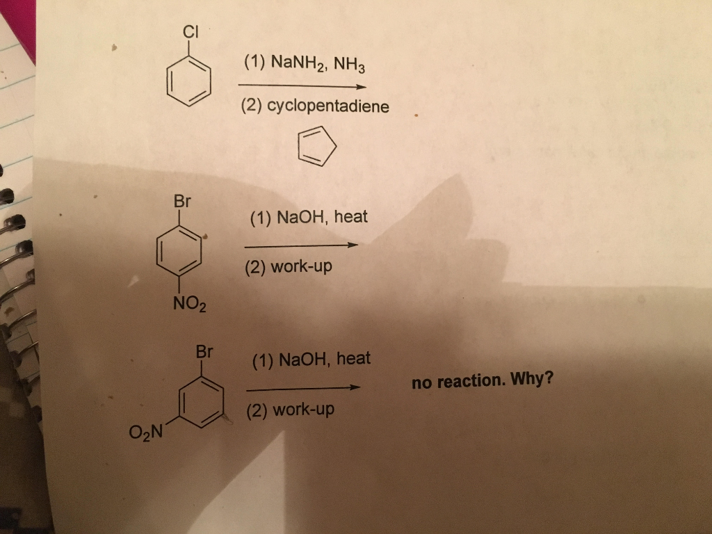 Solved (1) NaNH2, NH (2) cyclopentadiene Br (1) NaOH, heat | Chegg.com