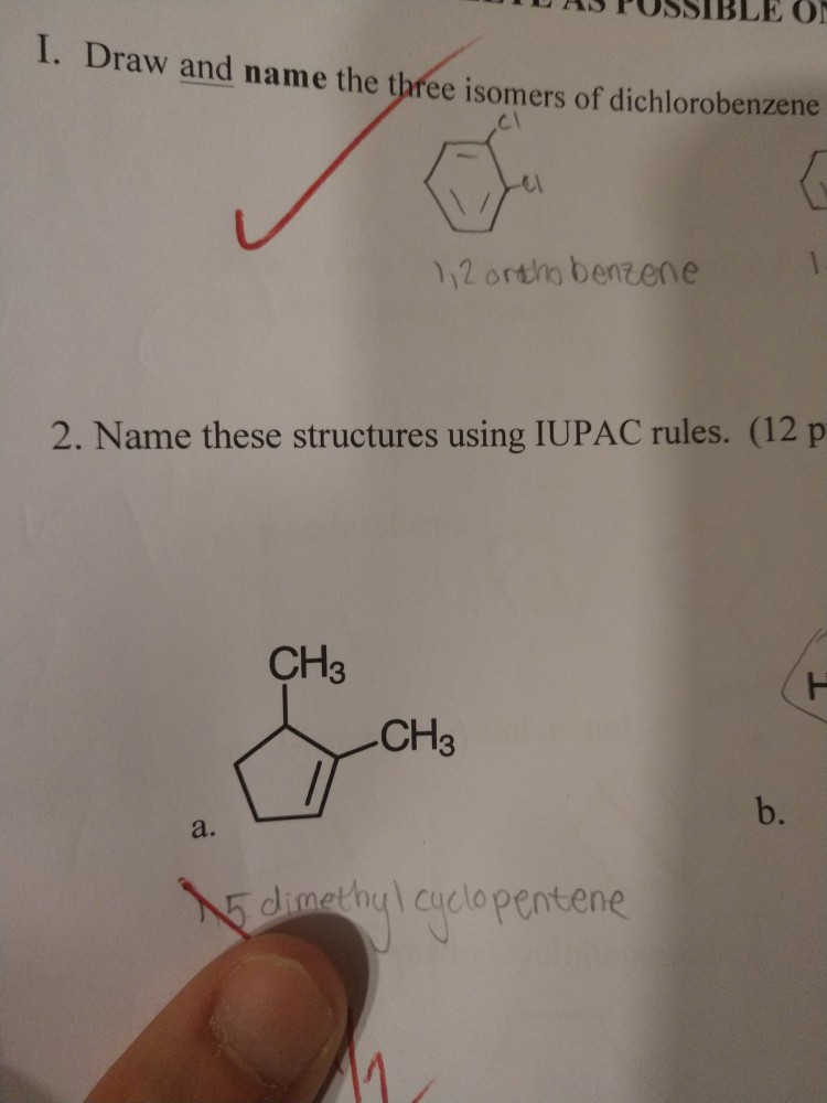 Solved D AS POSSIBLE O I. Draw and name the tyhree isomers | Chegg.com