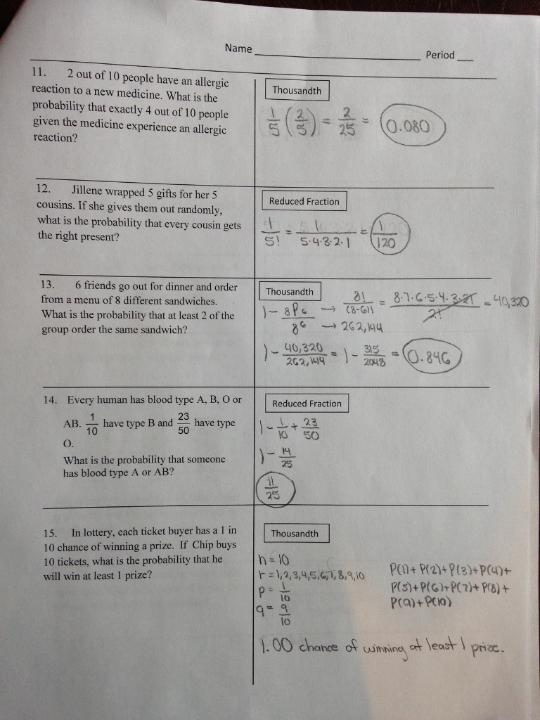 Solved Name Period 846-4 6. When making a fruit salad, a | Chegg.com