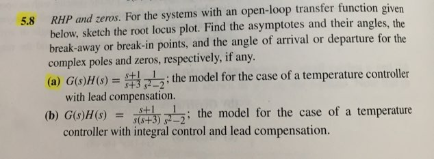 Solved Rhp And Zeros For The Systems With An Open Loop 