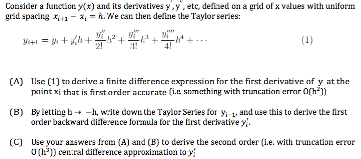Solved Consider a function y(x) and its derivatives y', y", | Chegg.com
