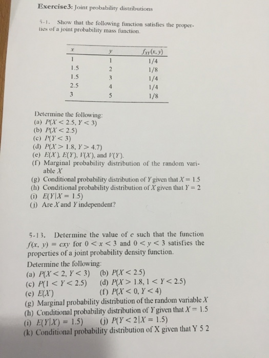 Solved Joint probability distributions Show that the | Chegg.com