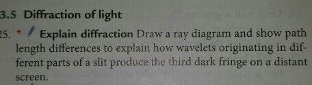 Solved Draw a ray diagram and show path length differences | Chegg.com