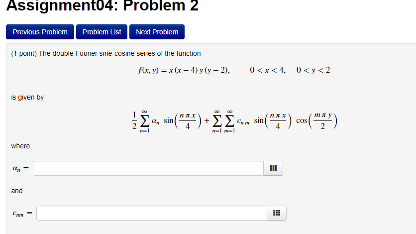 Solved Assignment04: Problem 2 Previous Problem Problem List | Chegg.com