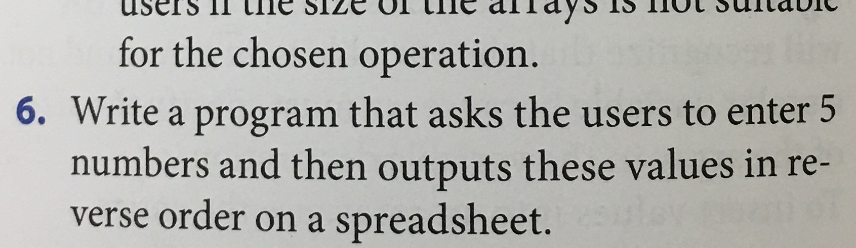 Solved Write a program that asks the users to enter 5 | Chegg.com