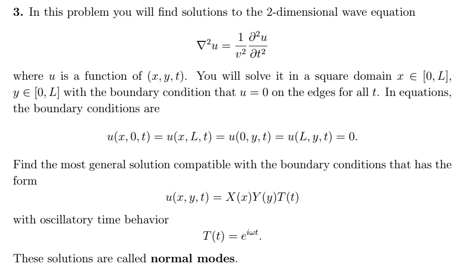Solved 3. In this problem you will find solutions to the | Chegg.com