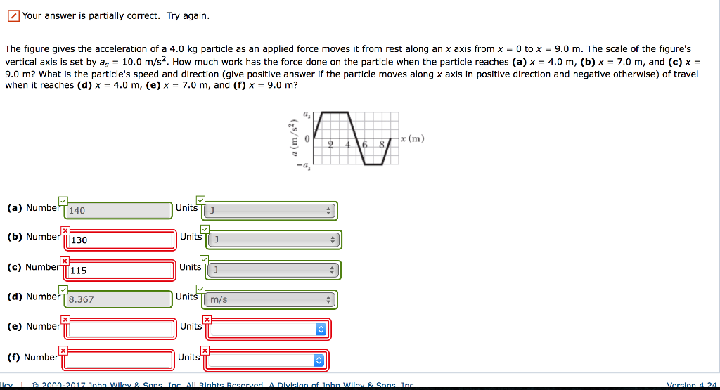 Solved Your answer is partially correct. Try again. The | Chegg.com
