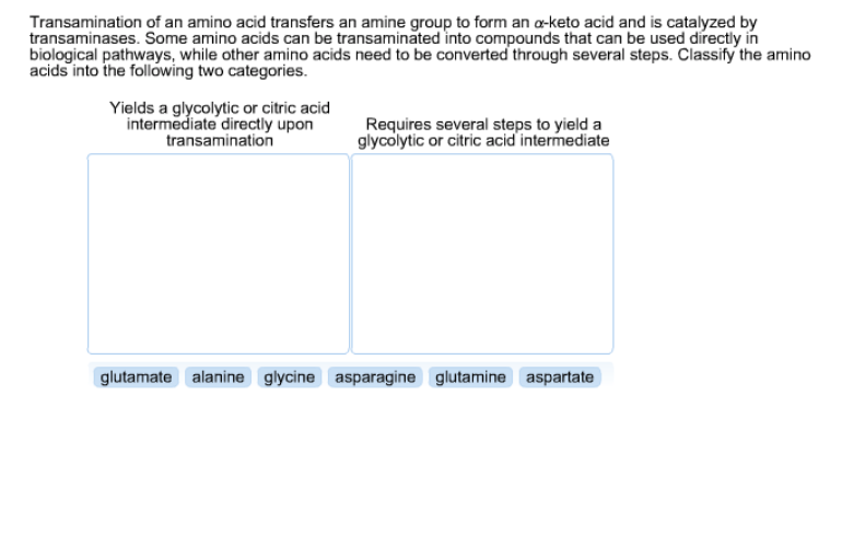 Solved Transamination of an amino acid transfers an amine | Chegg.com