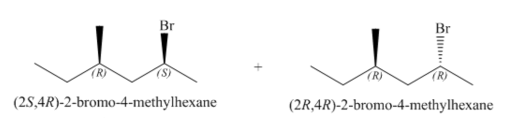 Solved Two stereoisomeric bromides are formed in the | Chegg.com