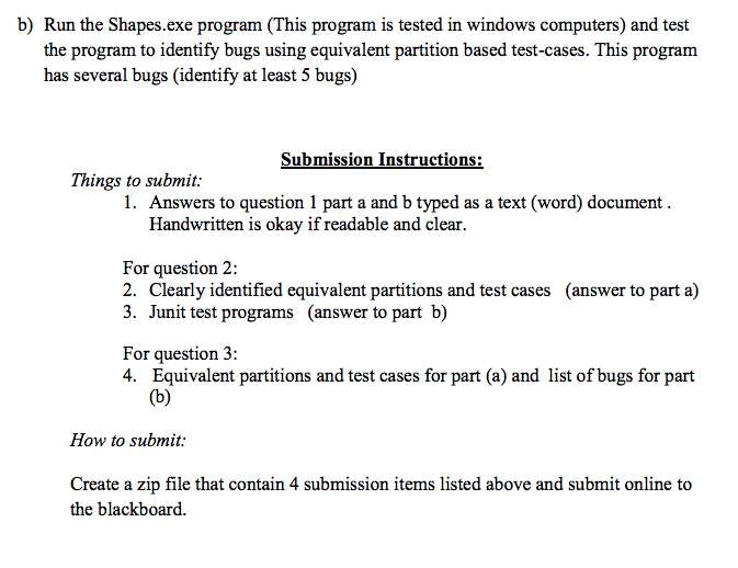 3.[50 Pts] Consider the Shape.exe program where it | Chegg.com