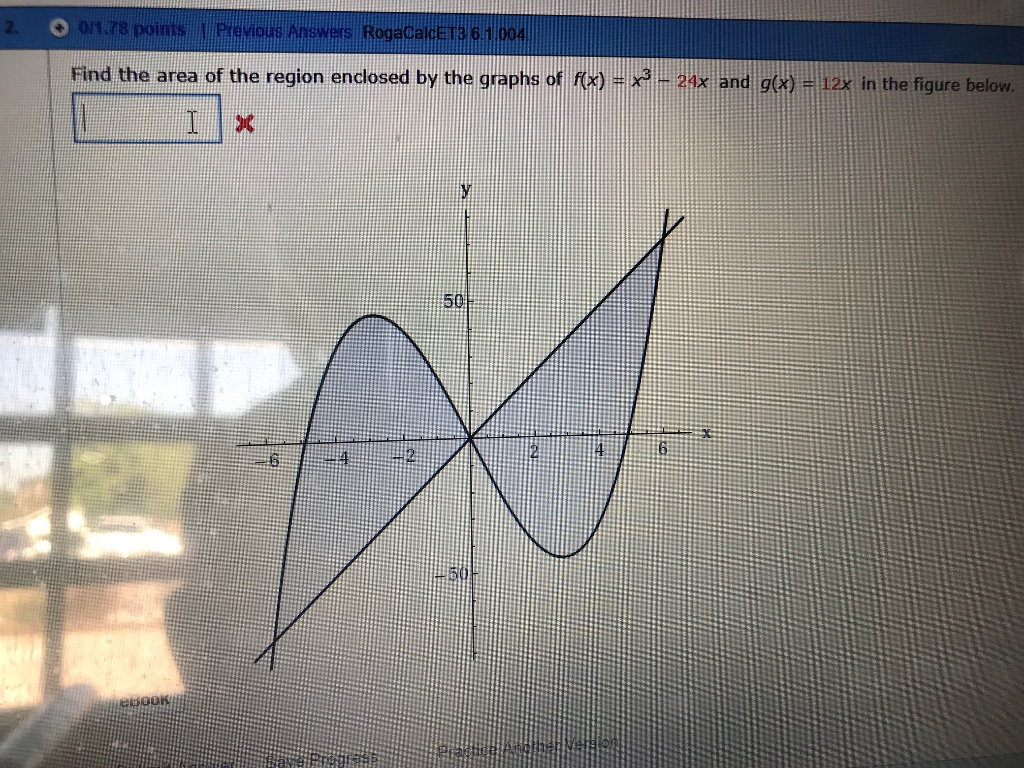 Solved Find the area of the region enclosed by the graphs of | Chegg.com