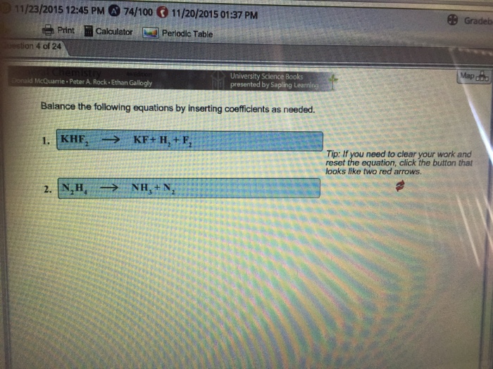 Solved Balance the following equations | Chegg.com