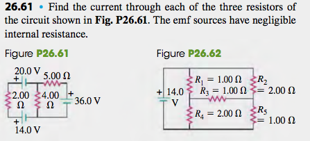 Solved Find the current through each of the three resistors | Chegg.com