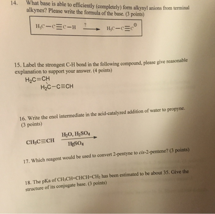 Solved What base is able to efficiently (completely) form | Chegg.com