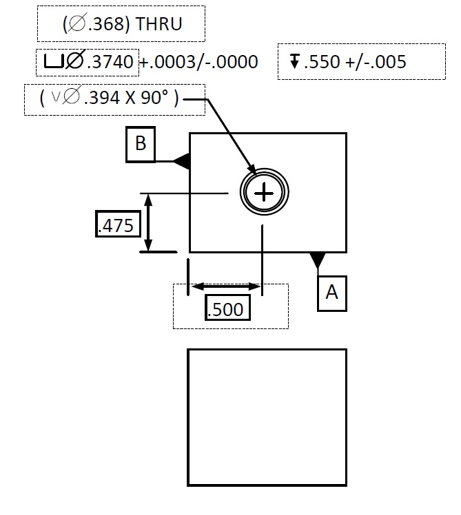 Solved Consider the engineering drawing of the part shown | Chegg.com Solved Consider the engineering drawing of the part shown | Chegg.com