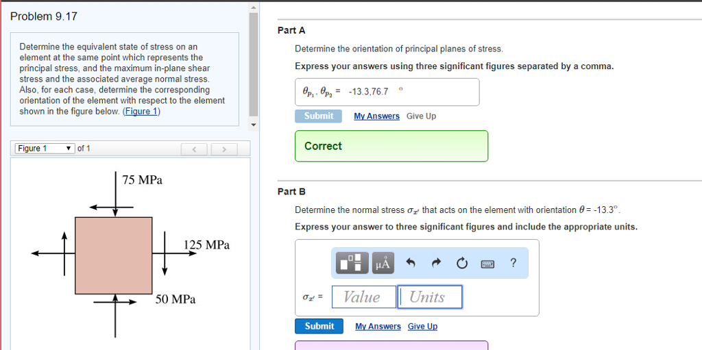 Solved Problem 9.17 Part A Determine the equivalent state of | Chegg.com Solved Problem 9.17 Part A Determine the equivalent state of | Chegg.com