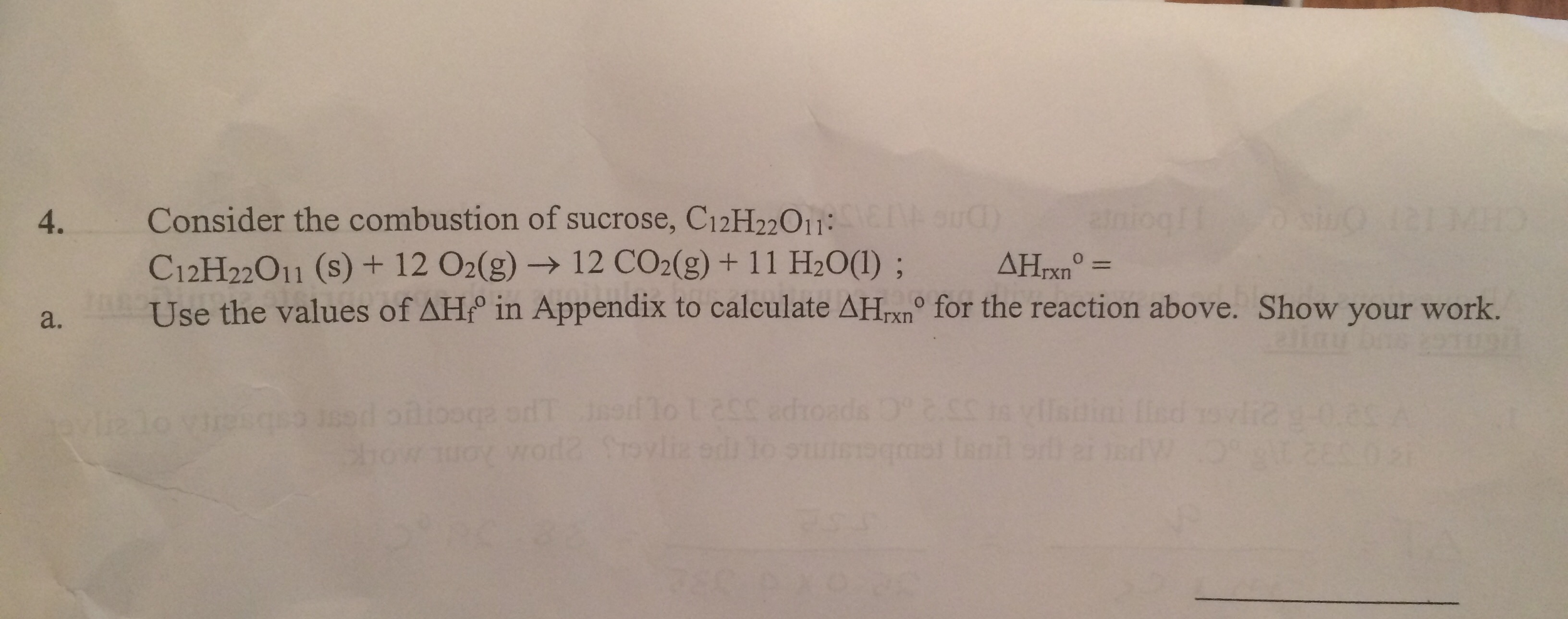 Solved Consider the combustion of sucrose, C_12H_22O_11: | Chegg.com
