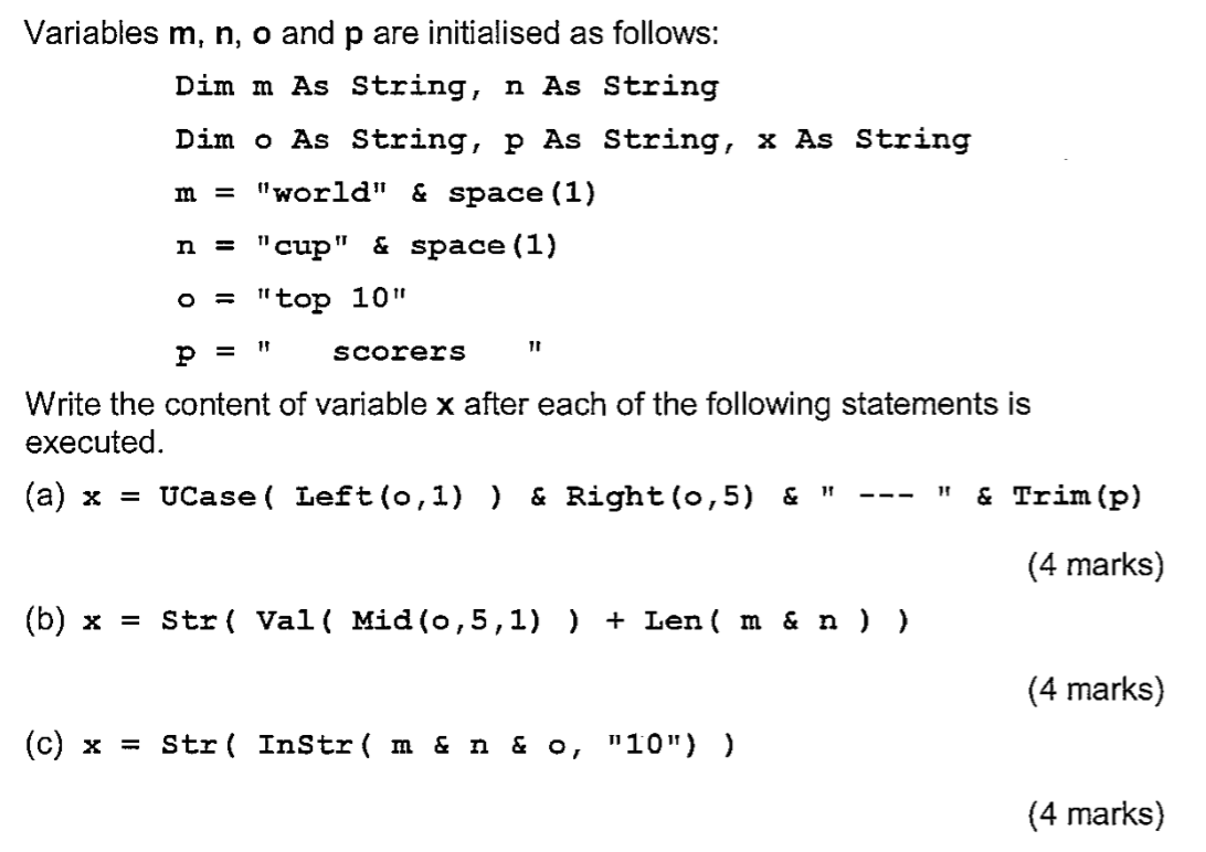 Solved So for a) I got - Top 10 --- scorers, Is it correct? | Chegg.com