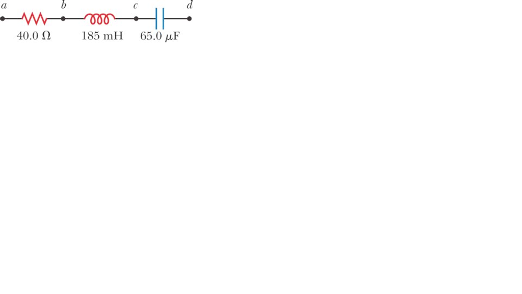 Solved An AC source with ?Vmax = 150 V and f = 50.0 Hz is | Chegg.com