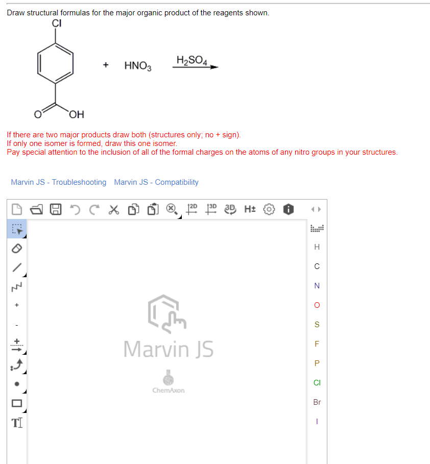 Solved Draw structural formulas for the major organic | Chegg.com