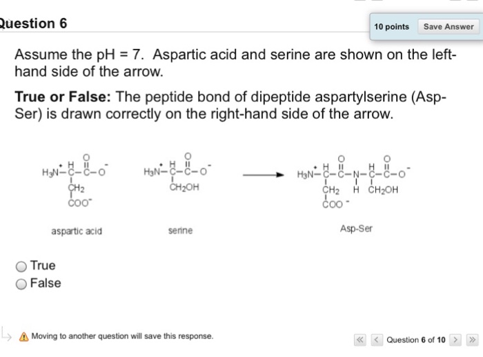 Solved Assume the pH = 7. Aspartic acid and serine are shown | Chegg.com