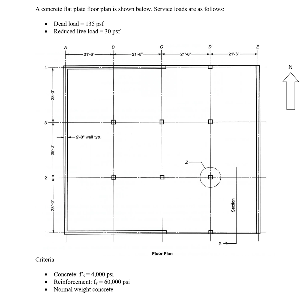 28" 30' 6" 12 sleeve Slab opening Column Detail Z | Chegg.com
