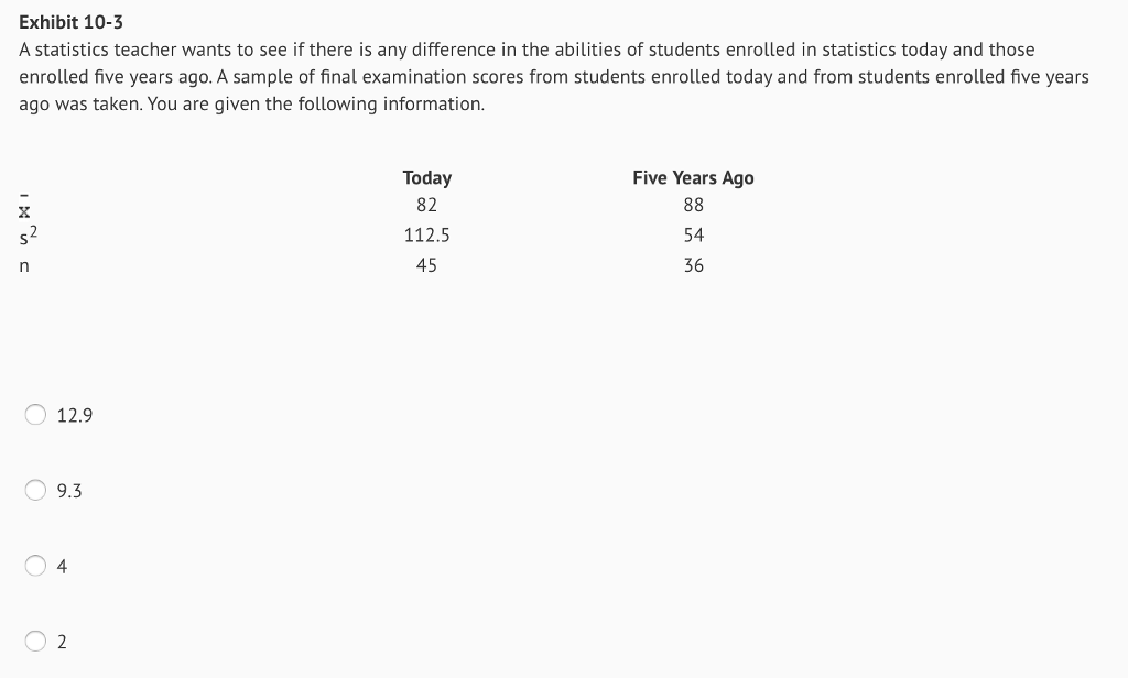Solved In order to determine whether or not there is a | Chegg.com