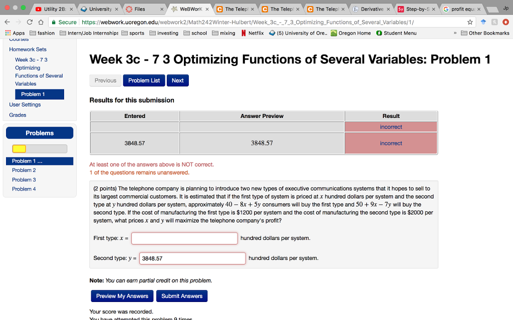Solved O Utility 2B × University × . Files xydd WeBWorK × | Chegg.com