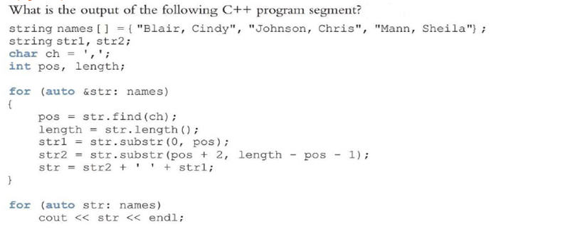 Solved What Is The Output Of The Following C Program