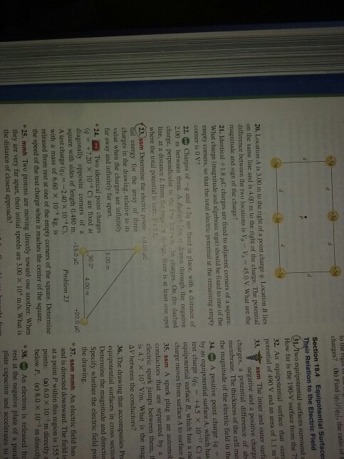 Solved ratio of (b) Find gil laal. the charges? surfaces | Chegg.com