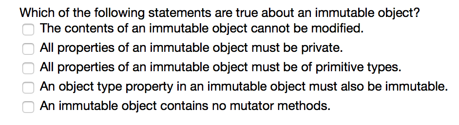 Solved Which of the following statements are true about an | Chegg.com