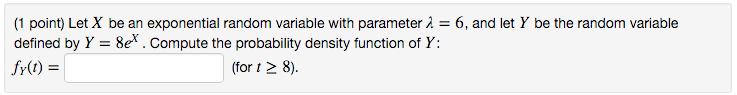 Solved Let X be an exponential random variable with | Chegg.com