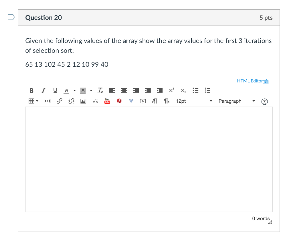 Solved D Question 20 5 pts Given the following values of the | Chegg.com Solved D Question 20 5 pts Given the following values of the | Chegg.com